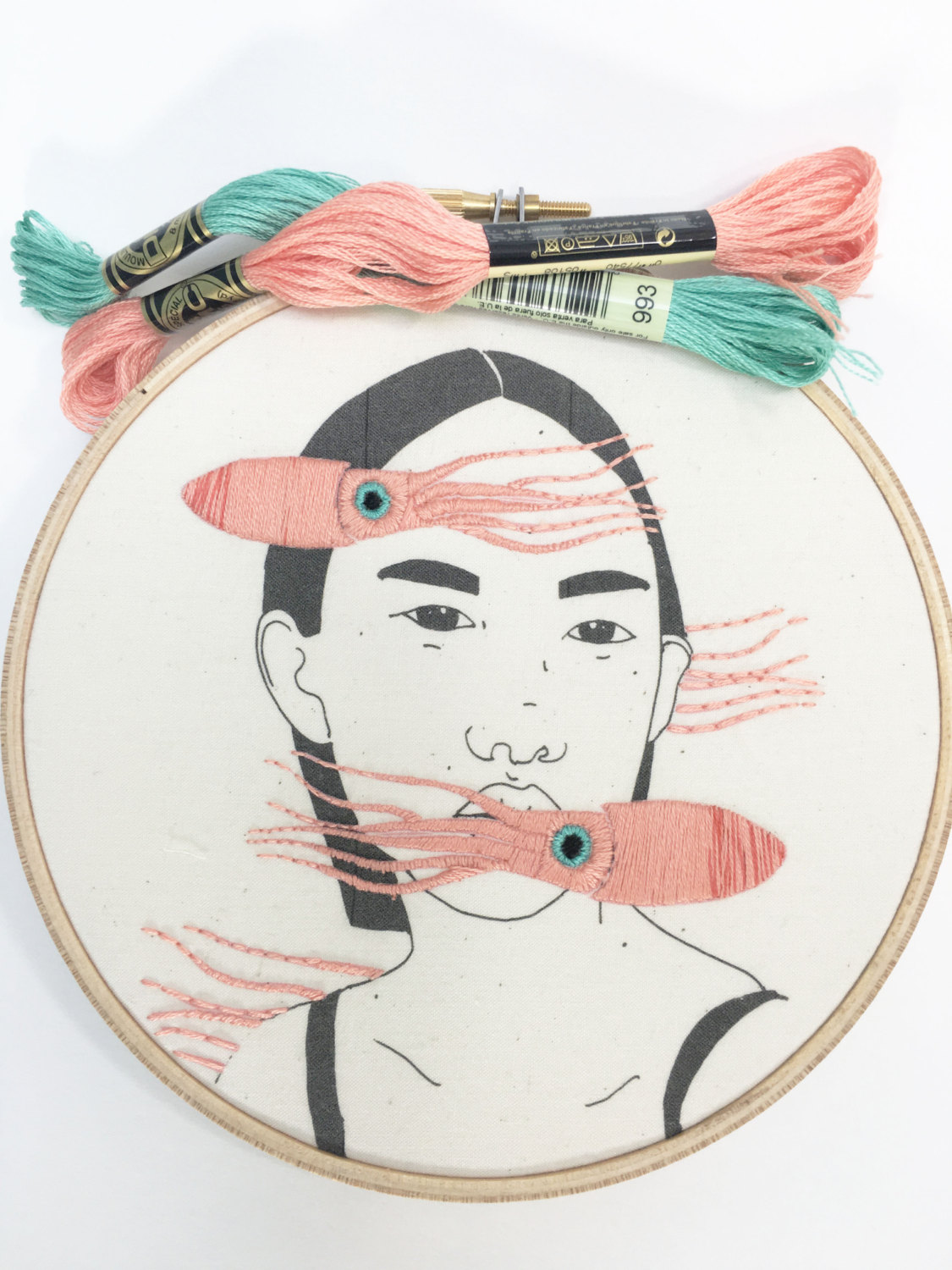 Kit de broderie moderne